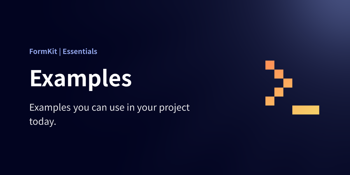 Examples ⚡️ FormKit Examples ⚡️ FormKit