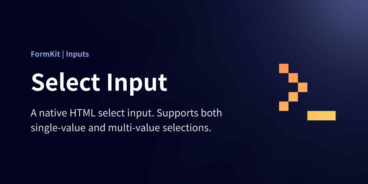 Select Input ⚡️ FormKit