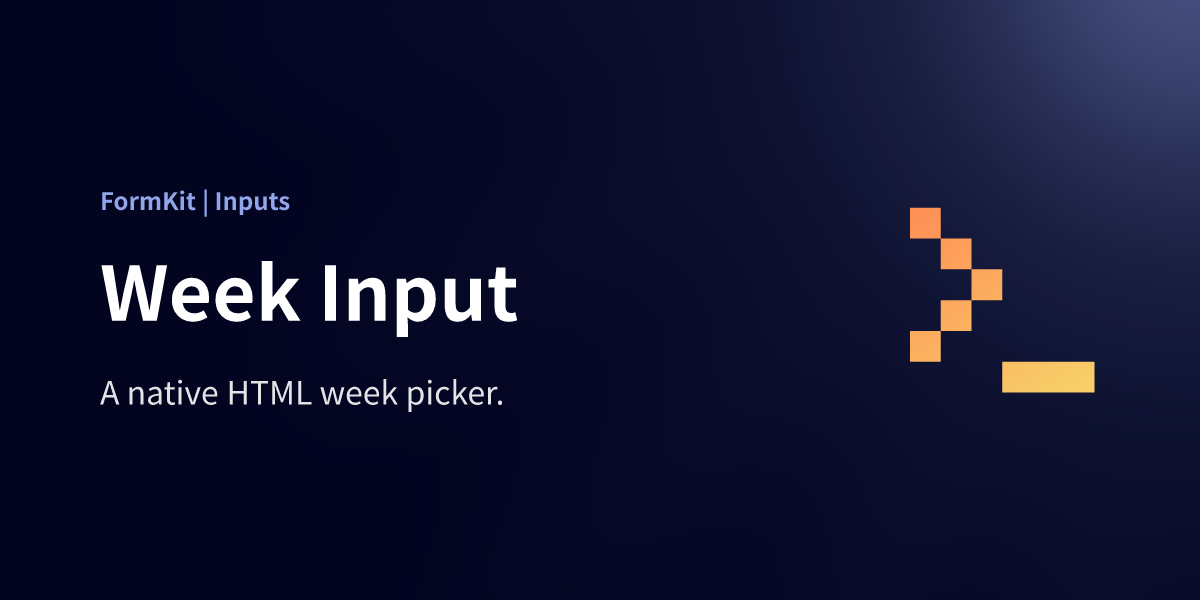 Week Input ⚡️ FormKit Week Input ⚡️ FormKit