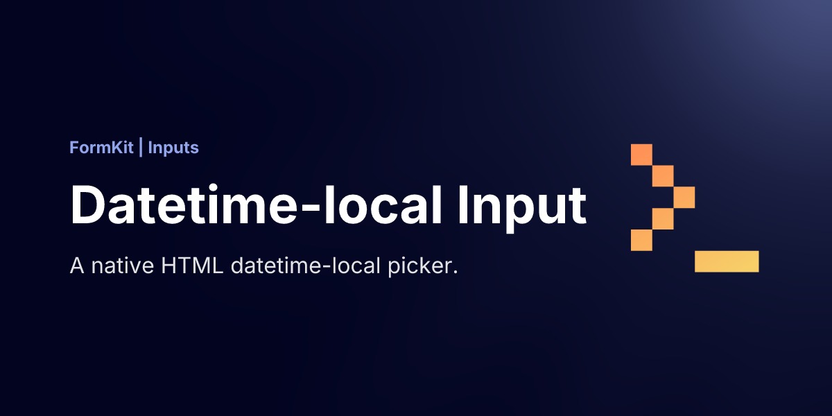 Datetime-local Input ⚡️ FormKit